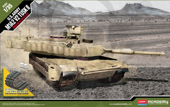Battle-Models > Academy 13504 Abrams M1A2 Tusk II U.S. ARMY 1:35